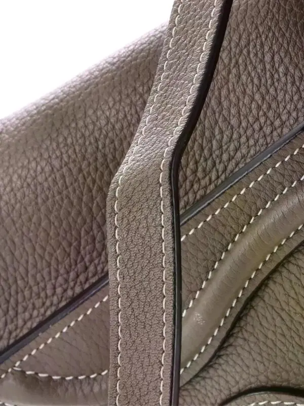Celine Luggage Grainy Leather Nano Crossbody Bag - Grey