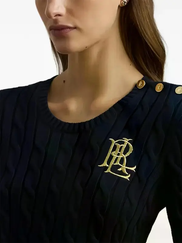 Ralph Lauren Cotton Cable-knit Pullover - Blue