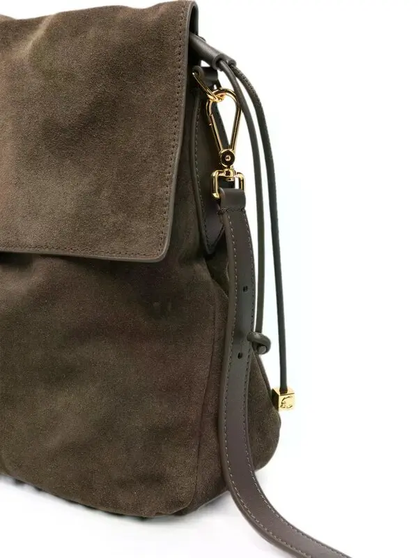 COCCINELLE Suede Drawstring Shoulder Bag