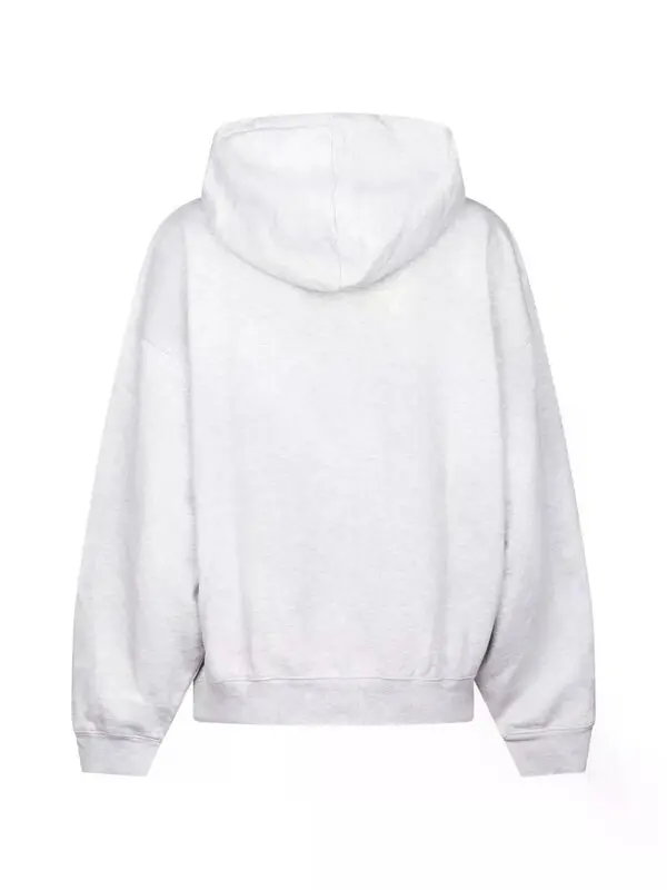 ANINE BING Oversized Cotton Hoodie With Collegiate Lettering