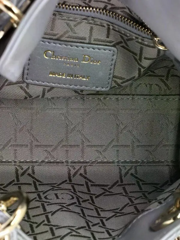 Dior Lady Mini Satchel - Grey