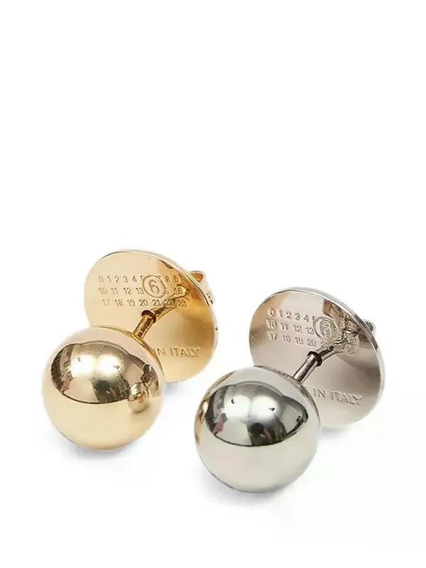 MAISON MARGIELA Two-tone Orb Cluster Earrings