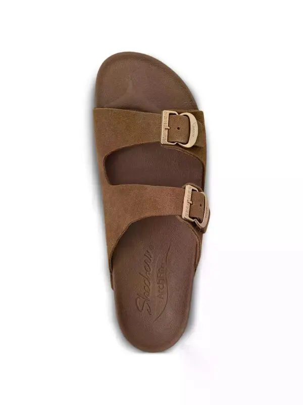 Sketchers Arch Fit Granola Double Strap Sandals - Brown
