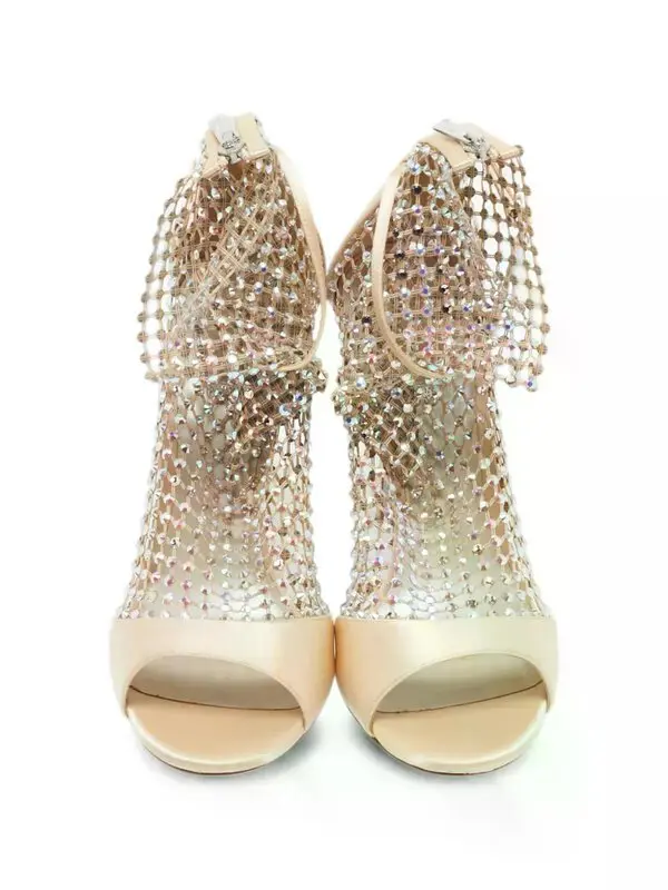 Rene Caovilla Crystal Embellished Stiletto Sandals