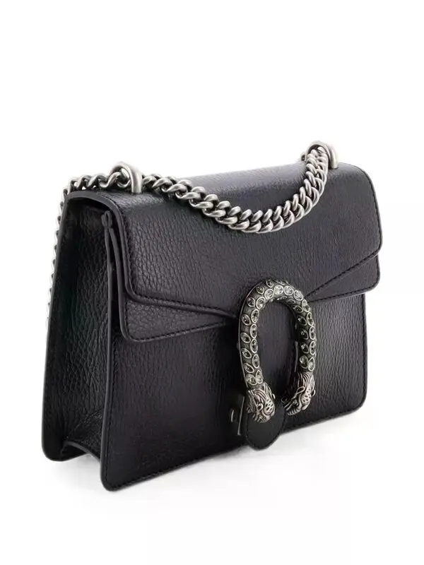 Gucci Dionysus Bag Leather Mini Crossbody Bag - Black