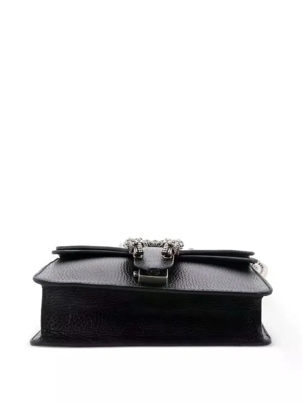 Gucci Dionysus Bag Leather Mini Crossbody Bag - Black