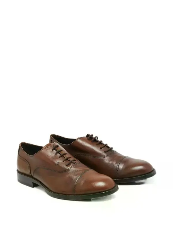 TOD'S Leather Cap-toe Derby Shoes