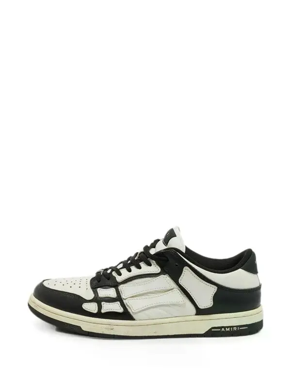 Amiri Skeletal Leather Low-top Sneakers - White