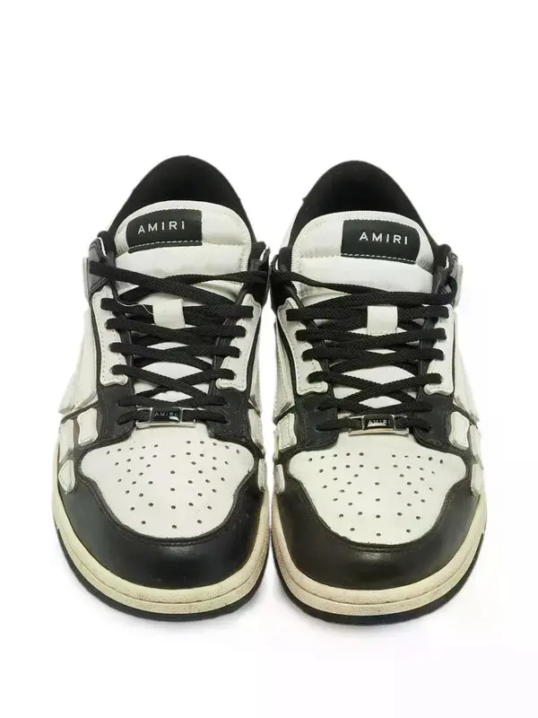 Amiri Skeletal Leather Low-top Sneakers - White