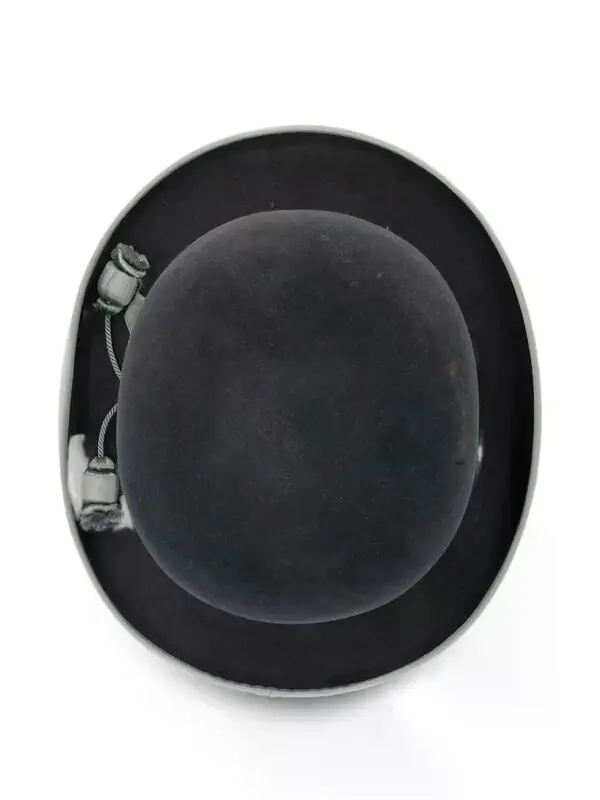 Vintage Buckled Bowler Hat