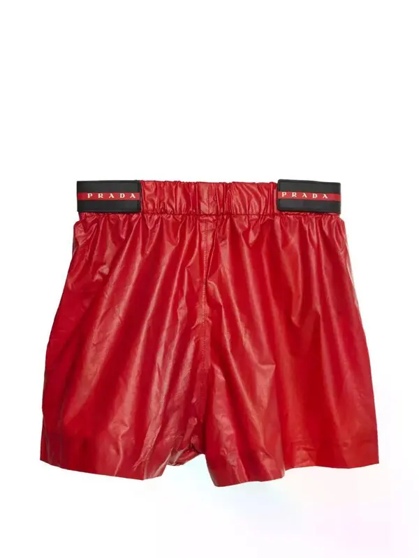 Prada Logo Patch Shorts