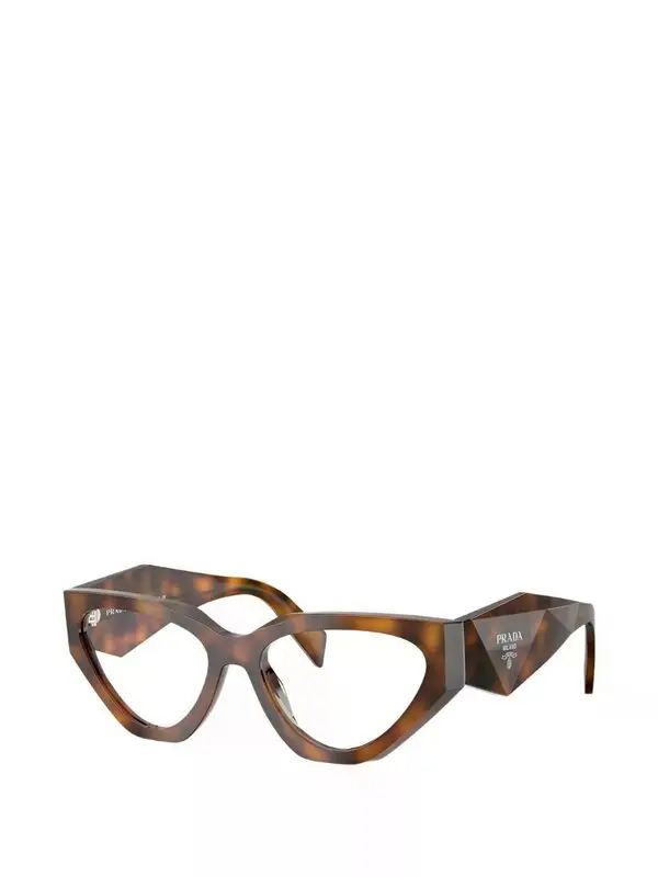Prada Tortoiseshell Cat Eye Frame Glasses - Brown