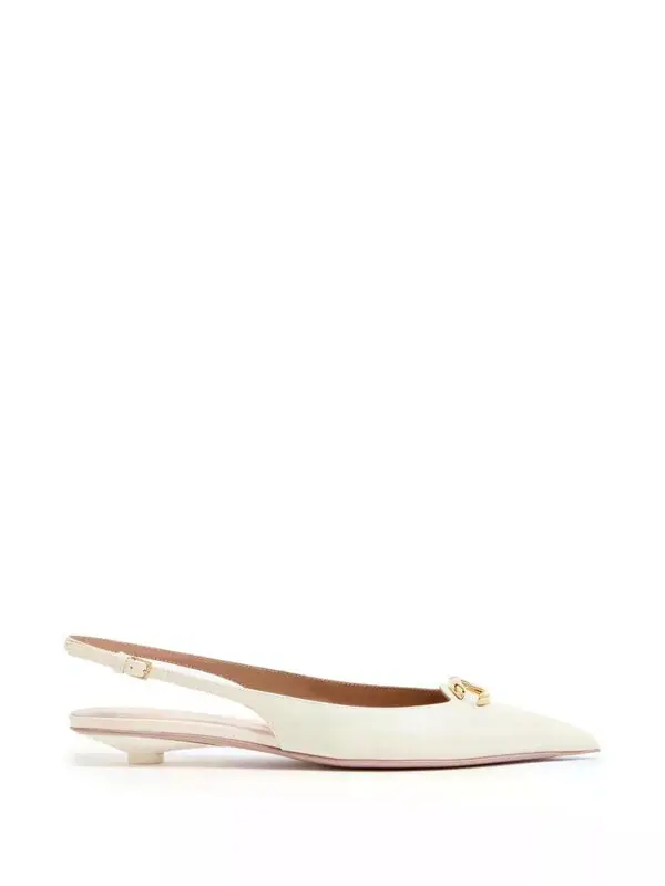 Valentino Garavani Vlogo Slingback Ballerina - Neutrals