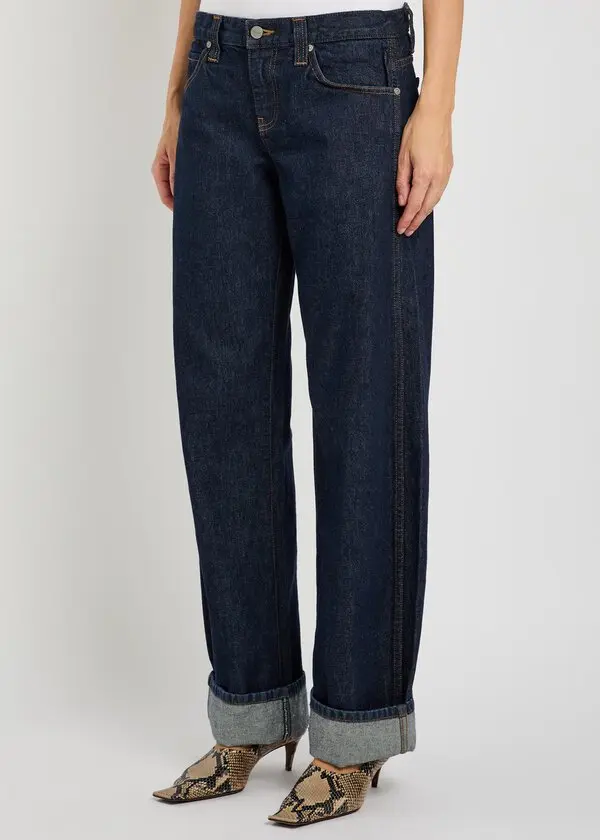 Khaite Karo Turn-up Curved Jeans