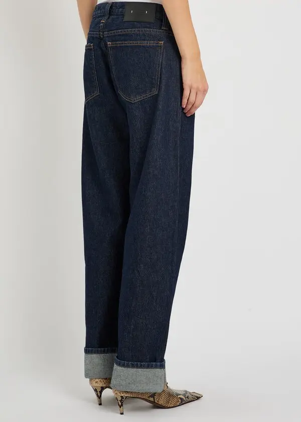 Khaite Karo Turn-up Curved Jeans