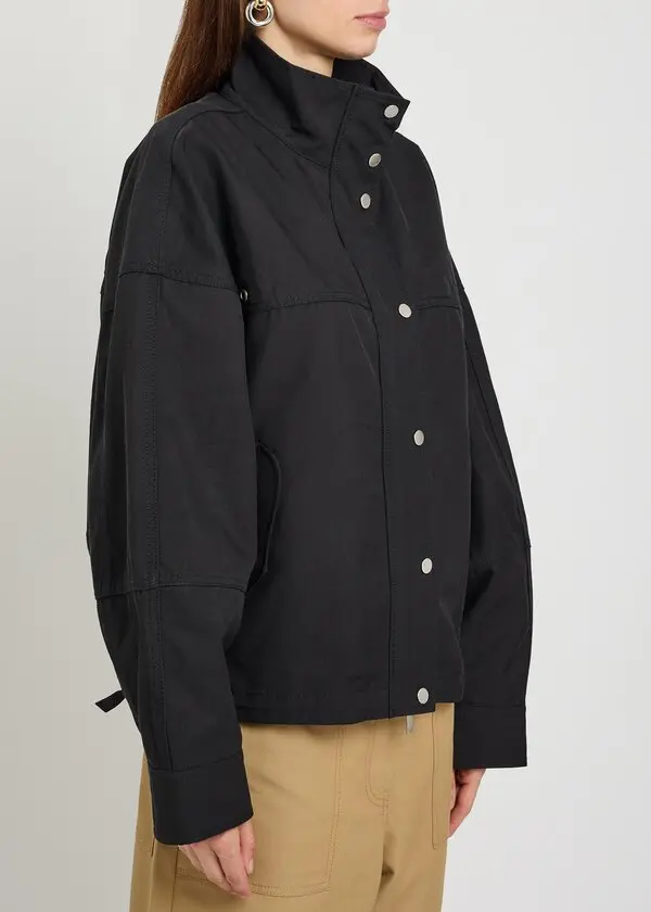 3.1 Phillip Lim Cropped High-neck Jacket - Navy