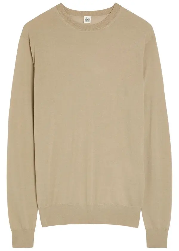 TOTEME Wool And Silk-blend Jumper - Beige