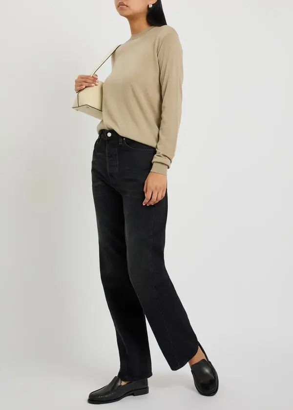 TOTEME Wool And Silk-blend Jumper - Beige
