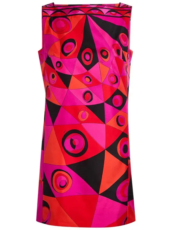 Emilio Pucci Printed Silk-twill Mini Dress - Pink