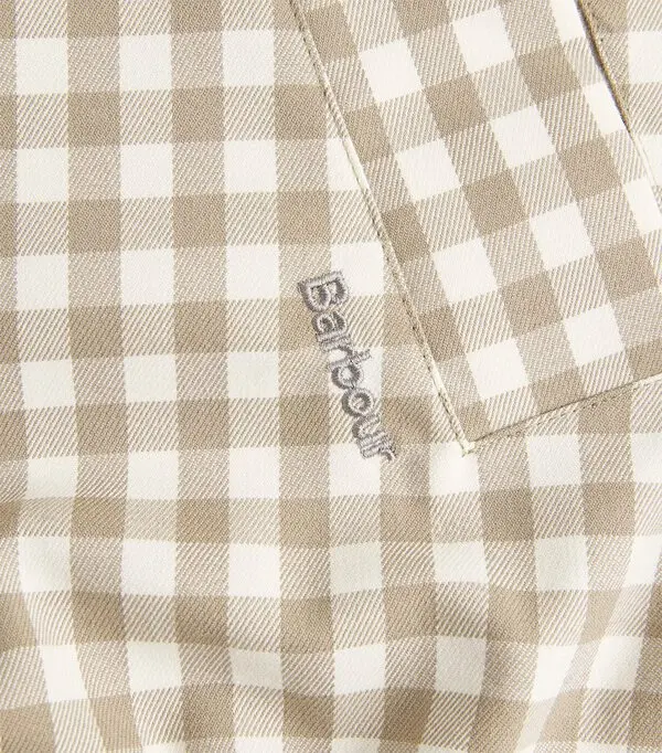 Barbour Gingham Ovingham Jacket - Beige