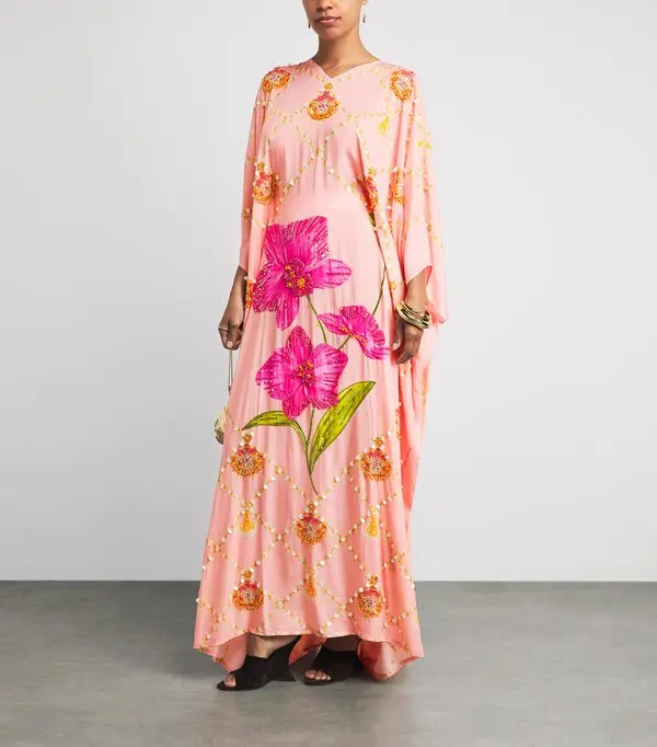 Verandah Embellished Orchard Kaftan Maxi Dress
