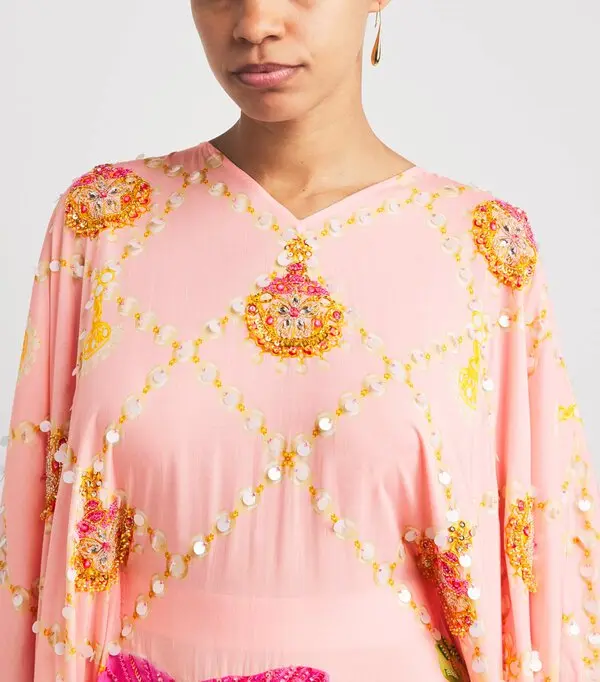 Verandah Embellished Orchard Kaftan Maxi Dress
