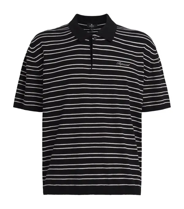 REPRESENT Cotton Stripe Polo Shirt