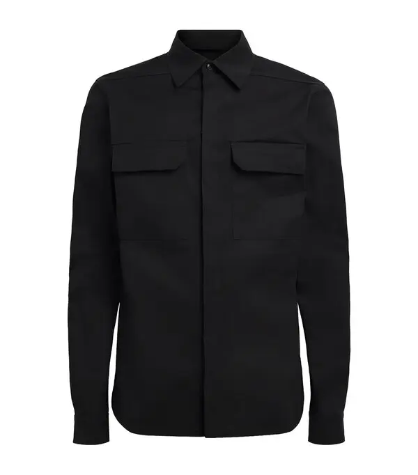 Rick Owens Cotton Poplin Work Shirt