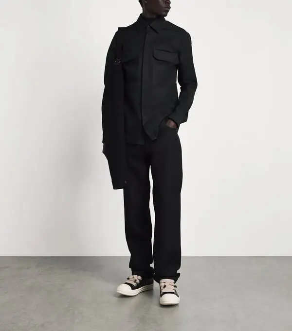 Rick Owens Cotton Poplin Work Shirt