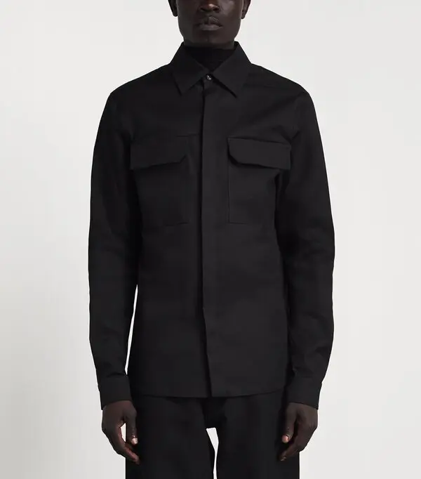 Rick Owens Cotton Poplin Work Shirt