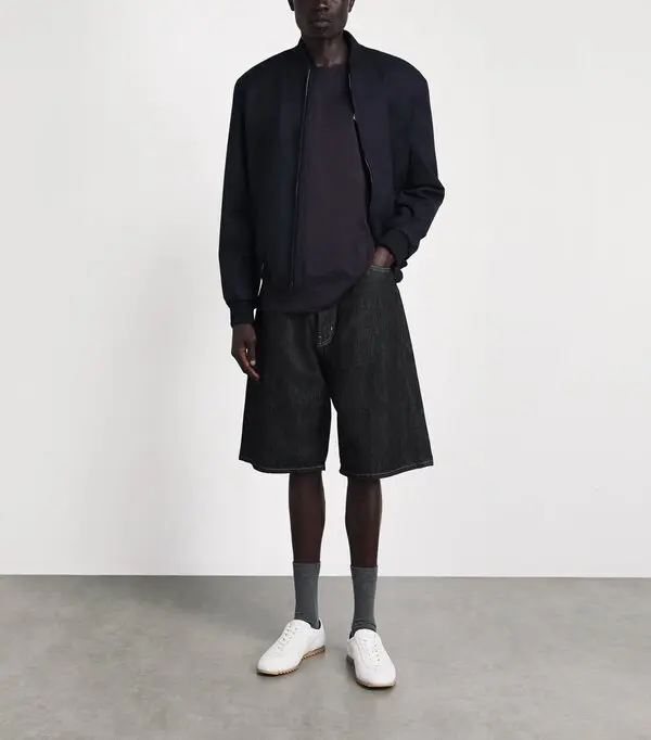 Sandro Leather And Suede Low-top Trainers