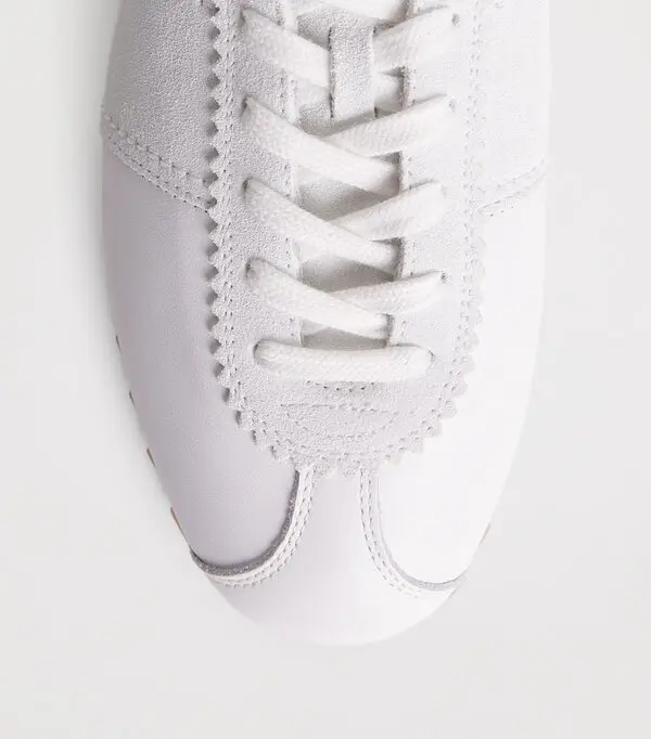 Sandro Leather And Suede Low-top Trainers
