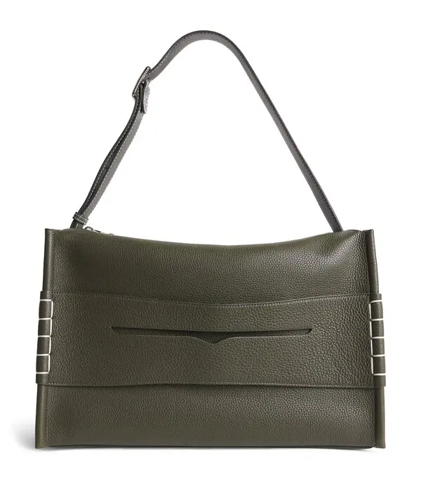 JW Anderson Leather Loafer Messenger Bag - Beige