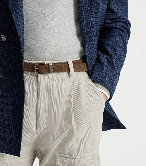 Brunello Cucinelli Reversed Leather Belt