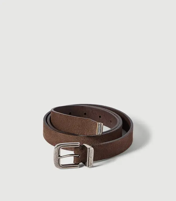 Brunello Cucinelli Reversed Leather Belt