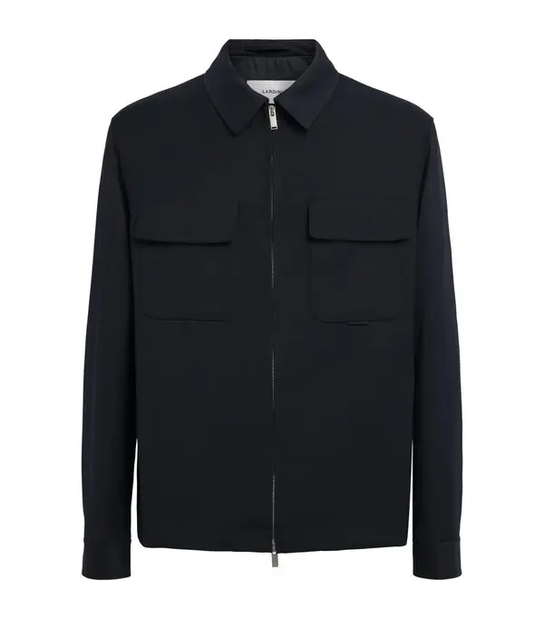 LARDINI Cotton Zip-up Jacket