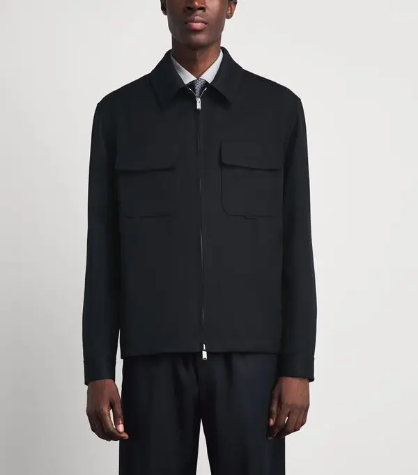 LARDINI Cotton Zip-up Jacket