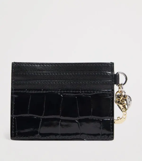 VIVIENNE WESTWOOD Leather Embellished Orb Card Holder