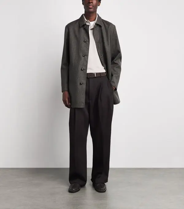 Pal Zileri Wool Reversible Overcoat