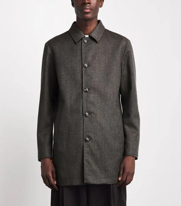 Pal Zileri Wool Reversible Overcoat