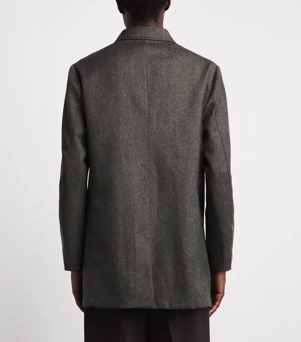 Pal Zileri Wool Reversible Overcoat