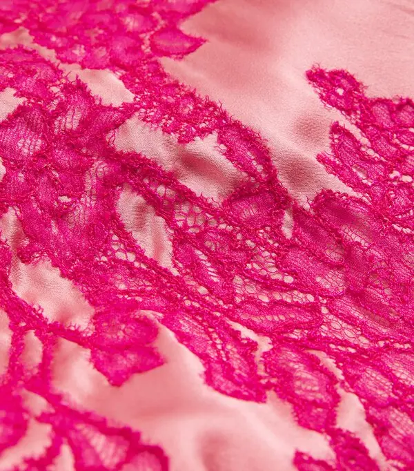 TORLOWEI Silk Tokoni Long Kimono - Pink