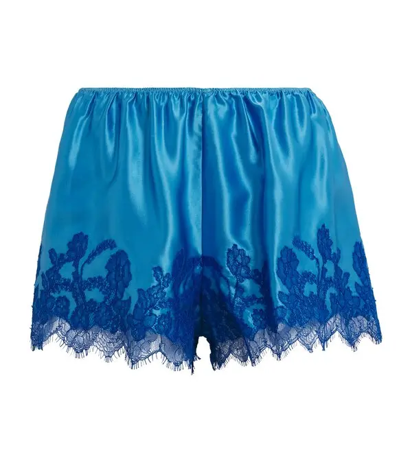 TORLOWEI Silk Tokoni Shorts - Blue