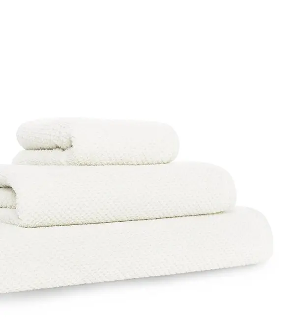 GRACCIOZA Bee Waffle Bath Sheet - White