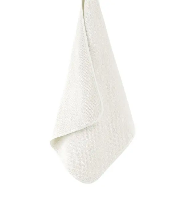 GRACCIOZA Bee Waffle Bath Towel - White