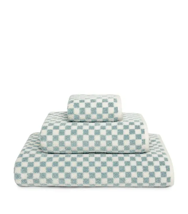 GRACCIOZA Cotton Estoril Washcloth - Blue