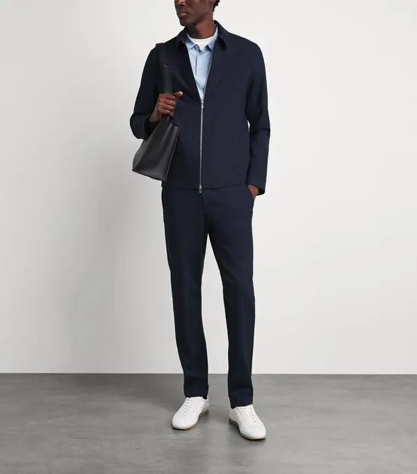 Marco Pescarolo Virgin Wool Blend Zip Up Jacket