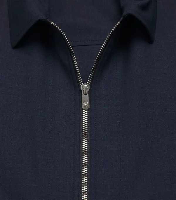 Marco Pescarolo Virgin Wool Blend Zip Up Jacket
