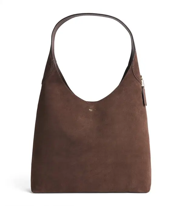 COACH Suede Brooklyn 39 Shoulder Bag - Brown