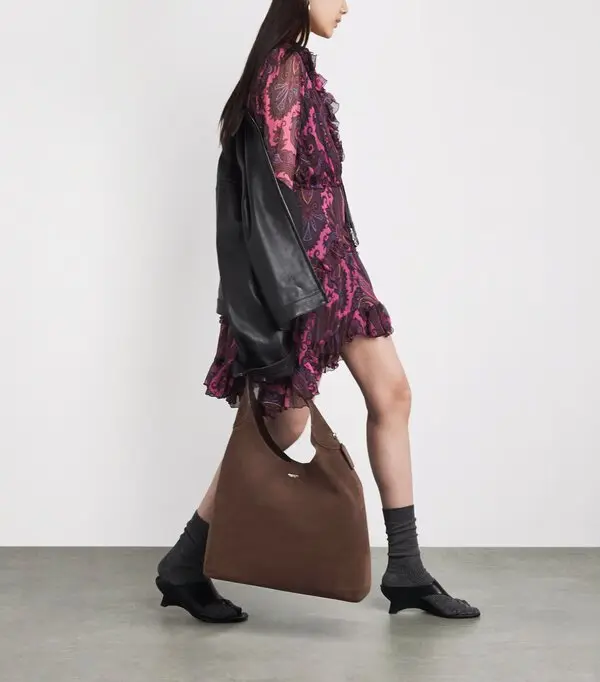COACH Suede Brooklyn 39 Shoulder Bag - Brown